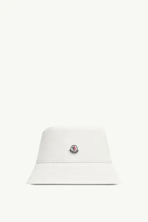 Moncler Cotton-blend Bucket Hat - White
