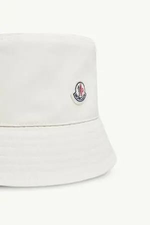 Moncler Cotton-blend Bucket Hat - White