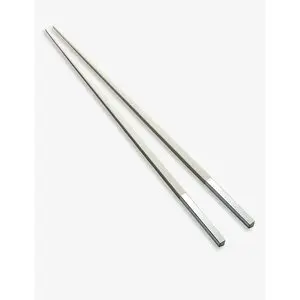 Christofle Uni Wood And Silver-plated Japanese Chopsticks - One-color