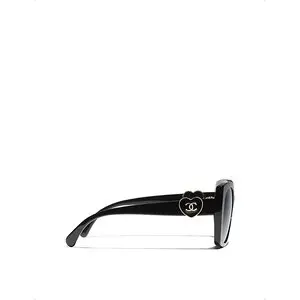 Chanel Ch5519 Square Frame Sunglasses - Black