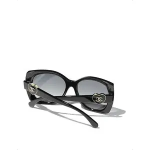 Chanel Ch5519 Square Frame Sunglasses - Black