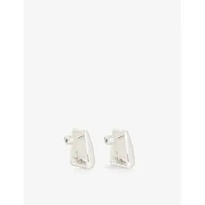 HEAVEN MAYHEM Ribbed -plated Stud Earrings