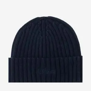 MC2 SAINT BARTH Wool Blend Beanie With Logo - Blue