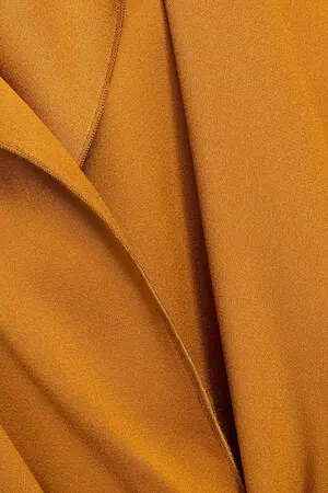 Victoria Beckham Draped Satin Midi Wrap Dress
