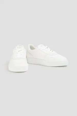 STUART WEITZMAN Courtside Embossed Leather Sneakers