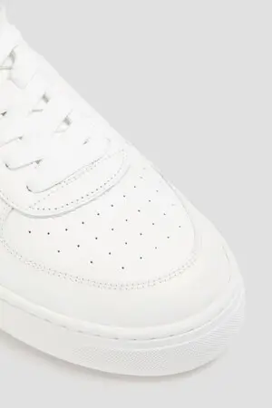 STUART WEITZMAN Courtside Embossed Leather Sneakers