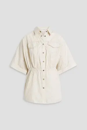 Brunello Cucinelli Lasercut Canvas Shirt