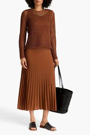 Alberta Ferretti Open-knit Cotton Sweater