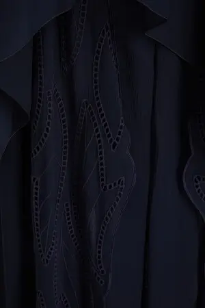 Alberta Ferretti Convertible Cape-effect Crepon Gown