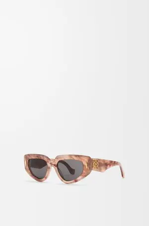 Loewe Butterfly Sunglasses Marble Dark Pink