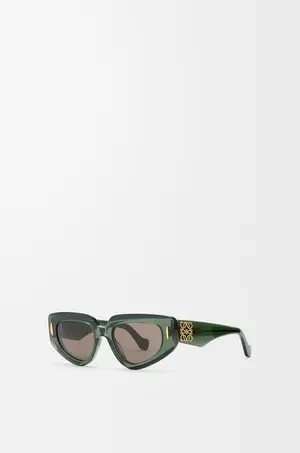 Loewe Butterfly Sunglasses - Transparent Dark Green