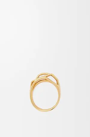 Loewe Stacked Ring - Gold/ivory