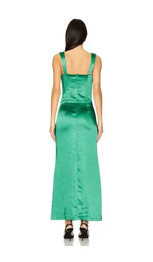 RUNAWAY THE LABEL Oura Maxi Dress - Emerald