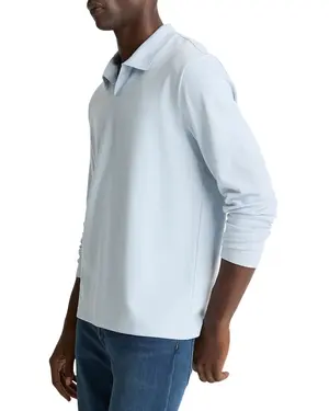 Vince Milano Open Collar Polo - Whitecap