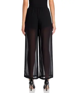 Aqua Sheer Wide Leg Pants
