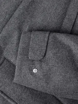 Zegna Suede-trimmed Techmerino™ Wool Hooded Down Parka