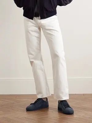 TOD'S Allacciata Cassetta Rubber-trimmed Suede Sneakers