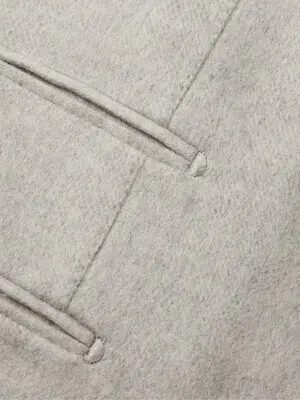 DE PETRILLO Herringbone Virgin Wool And Cashmere-blend Overcoat