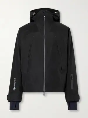 Moncler Lapaz Logo-appliquéd Gore-tex Hooded Ski Jacket - Black