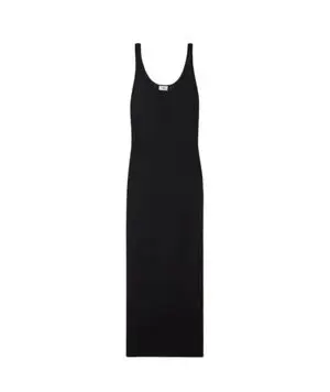 Saint Laurent Metallic Knitted Maxi Dress