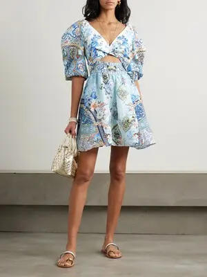 Camilla Al Manial Palace Memoirs Crystal-embellished Mini Dress