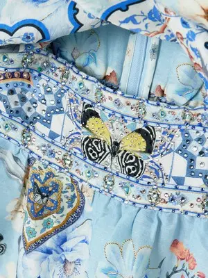 Camilla Al Manial Palace Memoirs Crystal-embellished Mini Dress