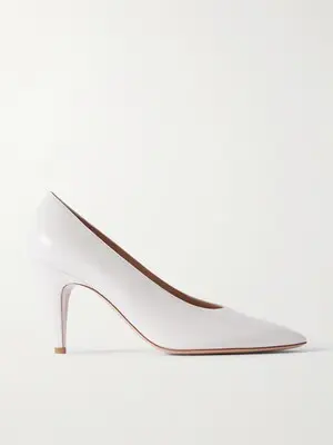 GIANVITO ROSSI Amelia 85 Patent-leather Pumps - Neutrals