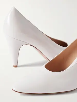 GIANVITO ROSSI Amelia 85 Patent-leather Pumps - Neutrals