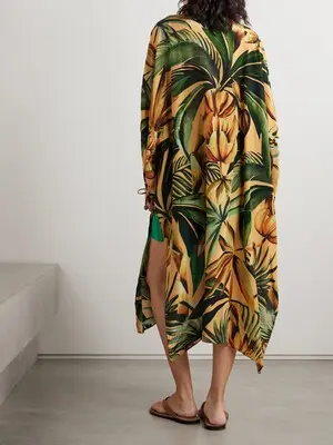 Farm Rio Printed Satin Coverup