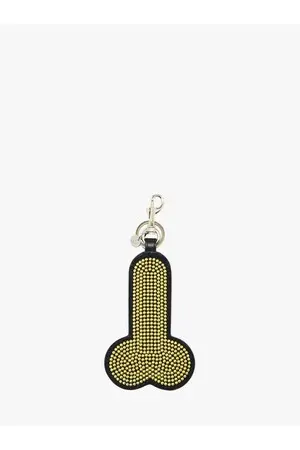 Jw Anderson Pleasing X Crystal Penis Keyring - Black | Editorialist
