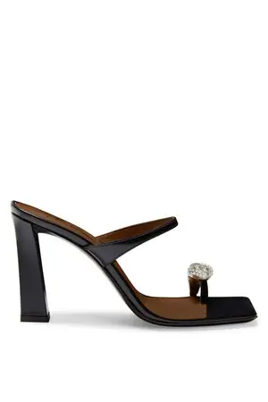 GIUSEPPE ZANOTTI Icon Ring 90 Thong Sandals - Black