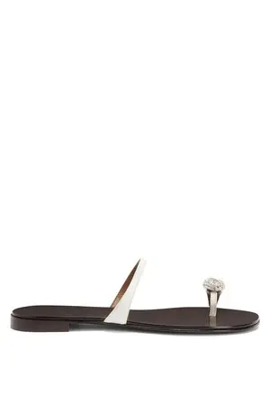 GIUSEPPE ZANOTTI Icon Ring Sandals - White