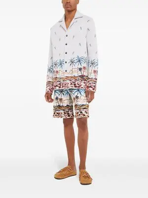 Alanui The Tale Of Hawaiian Shorts - Neutrals