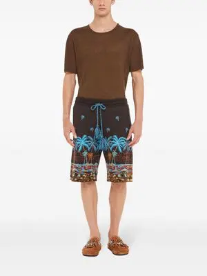 Alanui The Tale Of Hawaiian Shorts - Brown