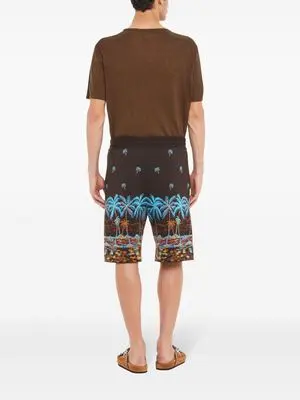 Alanui The Tale Of Hawaiian Shorts - Brown