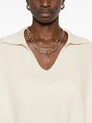 Alanui Polo Sweater - Neutrals