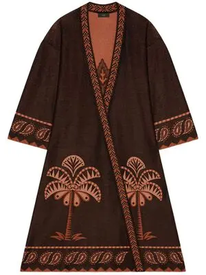 Alanui Graphic Print Robe Dress