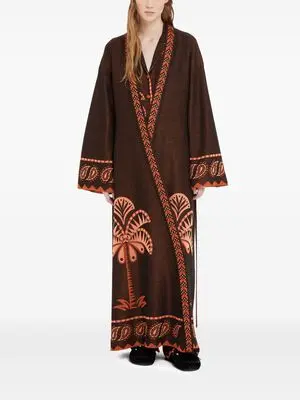 Alanui Graphic Print Robe Dress