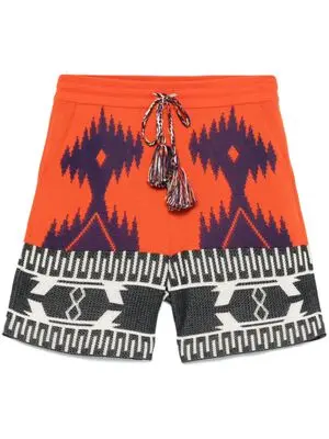 Alanui Icon Bermuda Shorts - Red