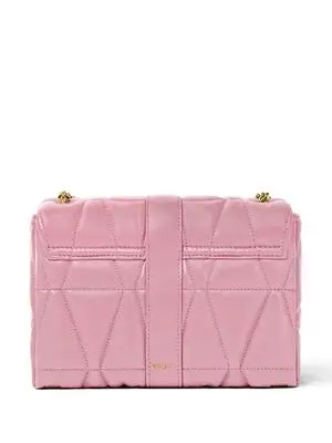 Versace Kleio Quilted Shoulder Bag - Pink