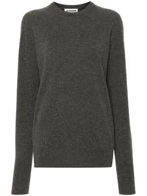 JIL SANDER Mélange Cashmere Jumper - Grey