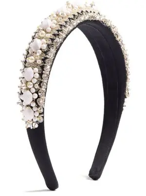 Valentino Garavani Embroidered Headband - Black