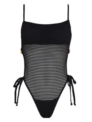 AMIR SLAMA Openwork Swimsuit - Black