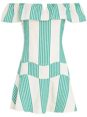 AMIR SLAMA Striped Mini Dress
