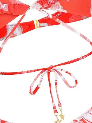 AMIR SLAMA Starfish-print Bikini - Red