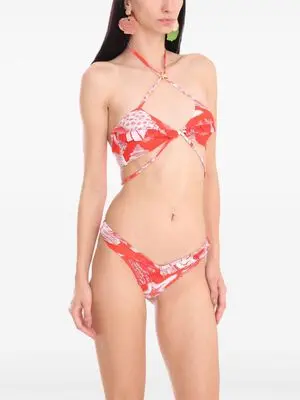 AMIR SLAMA Starfish-print Bikini - Red