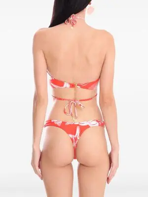 AMIR SLAMA Starfish-print Bikini - Red