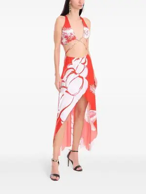 AMIR SLAMA X Jade Picon Cut-out Beach Dress