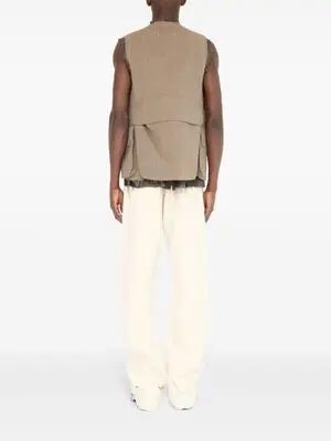 MAISON MARGIELA Cargo Wool Vest - Neutrals