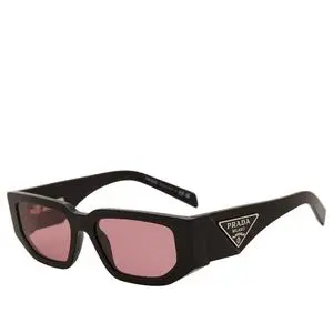 Prada Rectangle Sunglasses - Black/pink